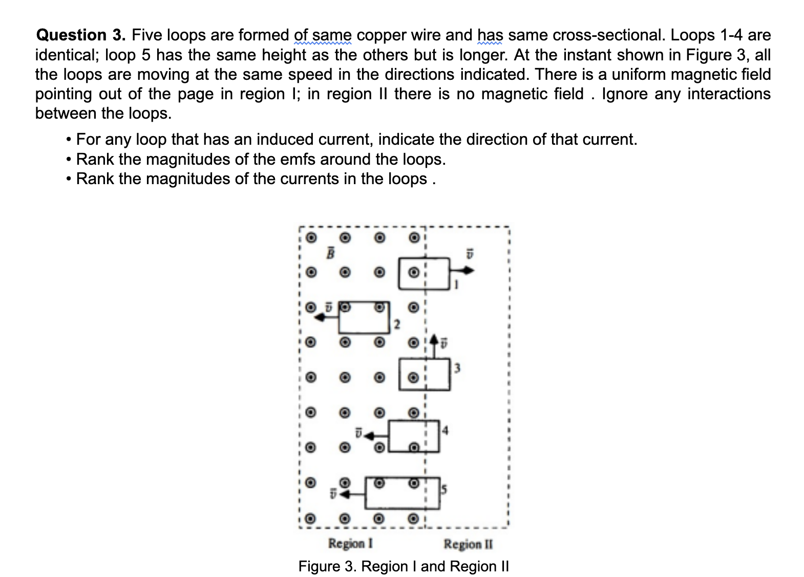 Solved Question 3. Five loops are formed of same copper wire | Chegg.com