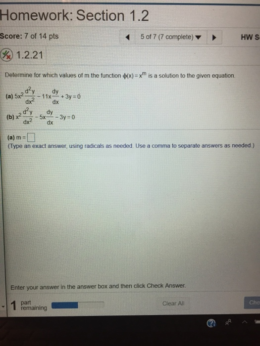 Solved Homework: Section 1.2 Score: 7 of 14 pts 5 of 7 (7 | Chegg.com