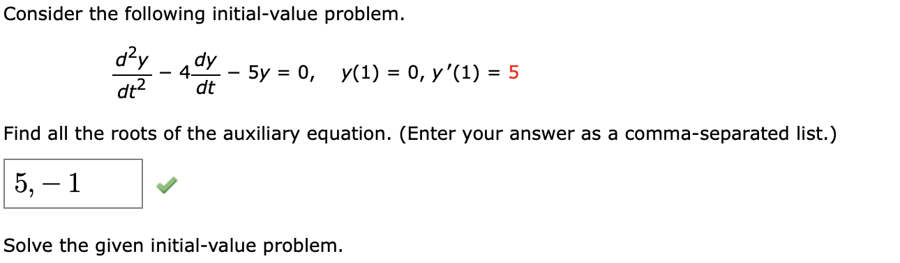 Solved Consider the following initial-value problem. dạy dt2 | Chegg.com