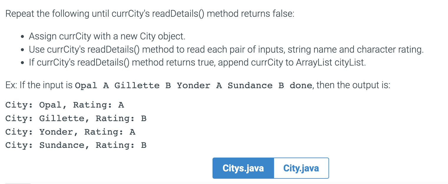 Solved City.javaimport java.util.Scanner;public class City { | Chegg.com