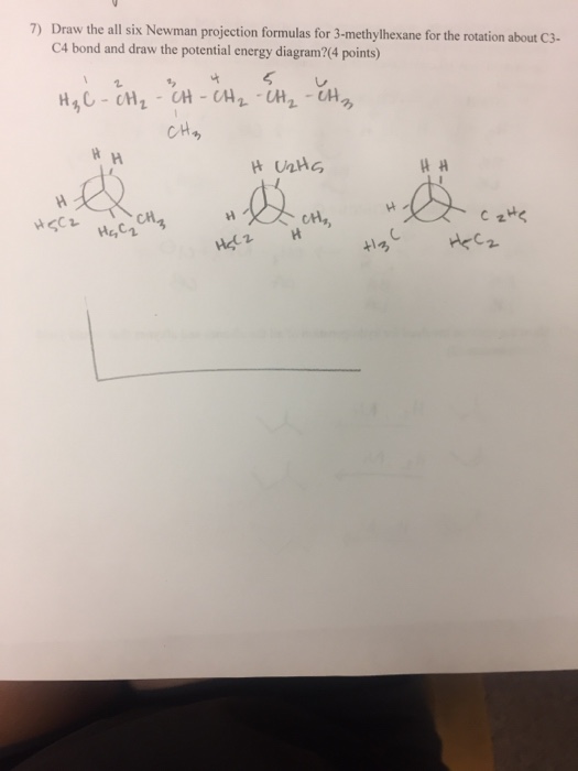 Solved Draw the all six Newman projection formulas for | Chegg.com