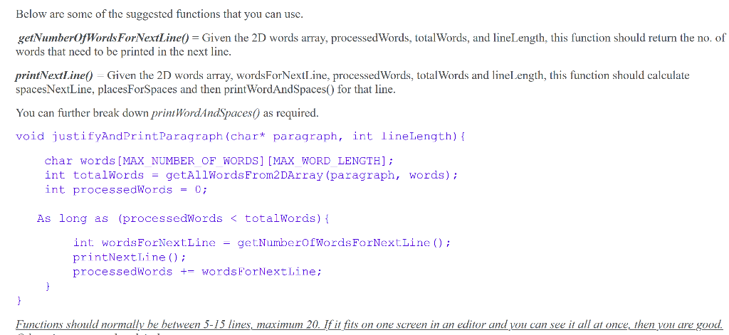 Solved Question in C programming, do not use mem alloc | Chegg.com