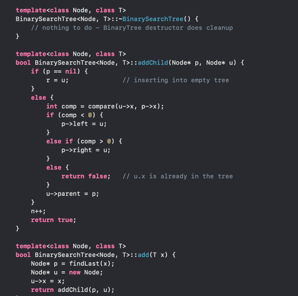 Solved 5 #ifndef BINARYSEARCHTREE_H_ Ó #define | Chegg.com
