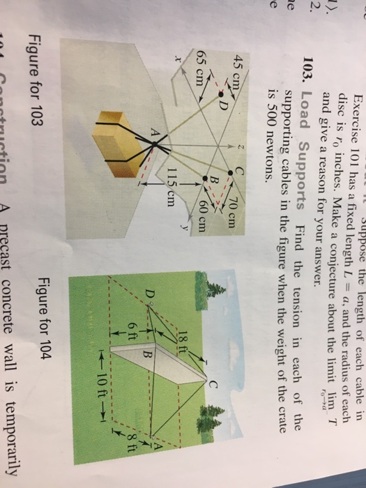 Solved IL Suppose the length of each cable in Exercise 101 | Chegg.com