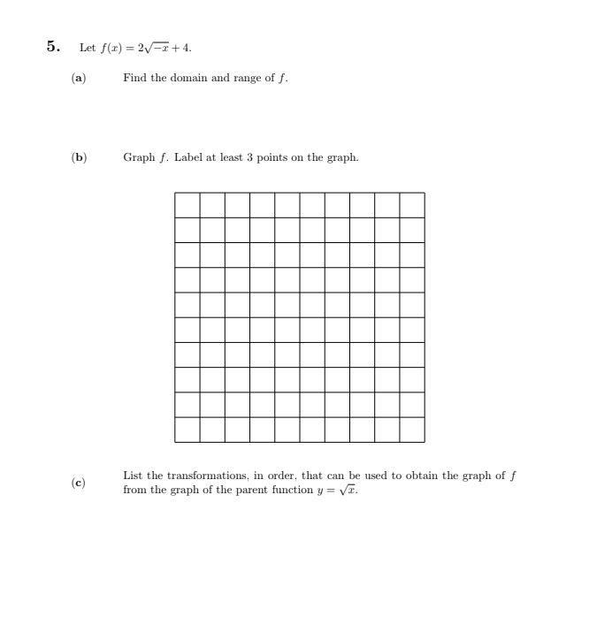 Solved 4. The graph below represents a function g with | Chegg.com