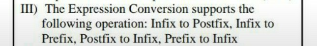 Solved III) The Expression Conversion supports the following | Chegg.com