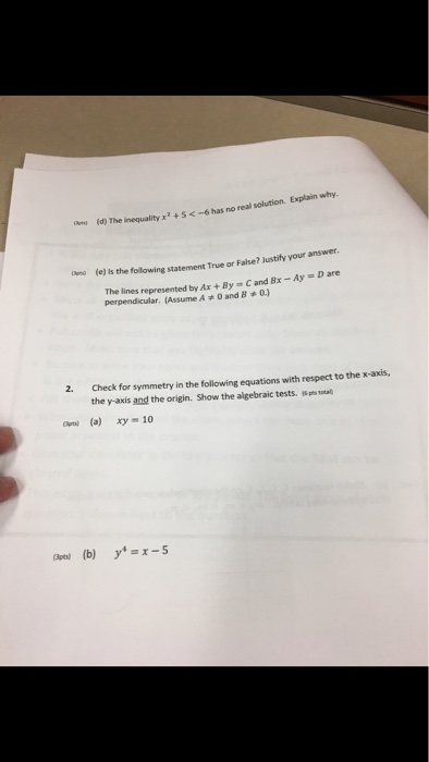 Solved 1. Short Answer.Write your answers in the space | Chegg.com