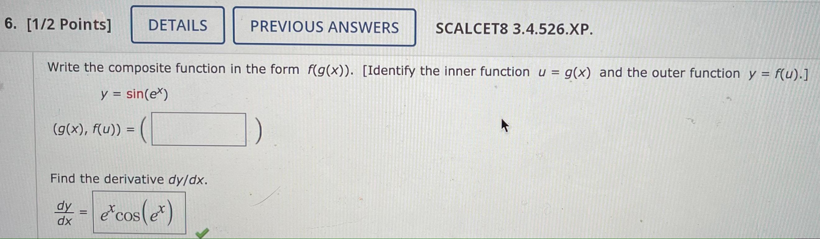 Solved 3. [1/2 Points] DETAILS PREVIOUS ANSWERS SCALCET8 | Chegg.com