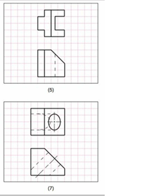 Solved Problem 3. Sketch the three multiviews of the object | Chegg.com