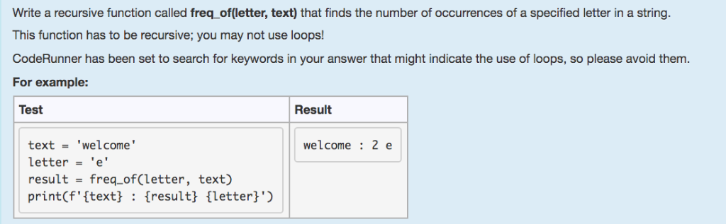 Solved Write a recursive function called | Chegg.com