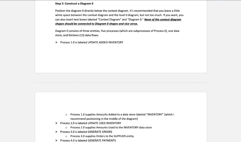 Solved Step 1: Construct a Context Diagram Drawing from the | Chegg.com