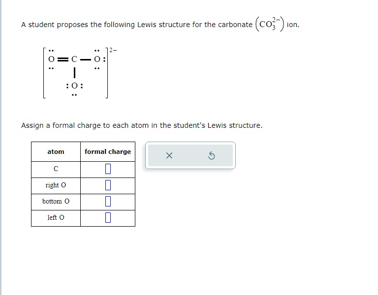 Solved A student proposes the following Lewis structure for | Chegg.com