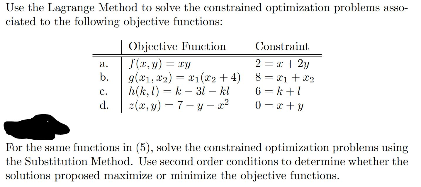 Solved Can we do the Substitution Method Only. Not the | Chegg.com