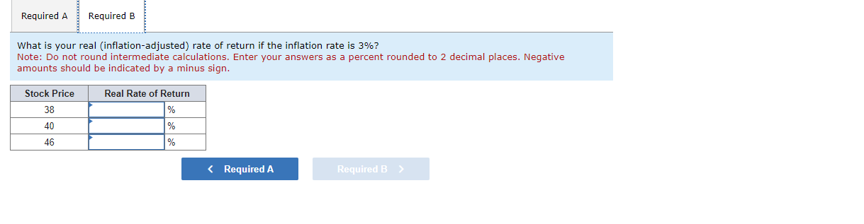 Solved What is your real (inflation-adjusted) rate of return | Chegg.com
