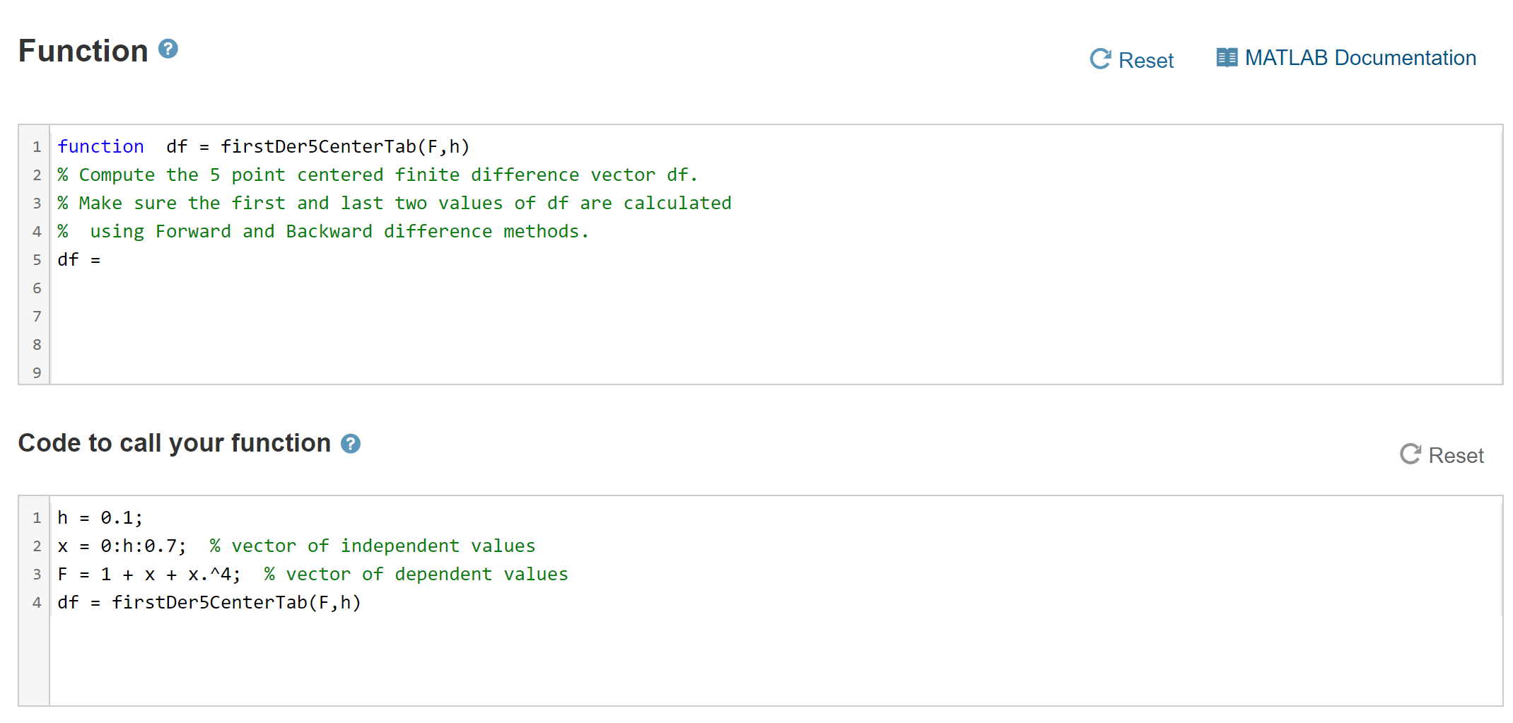 Solved The numerical derivative of a function S (x) at a | Chegg.com