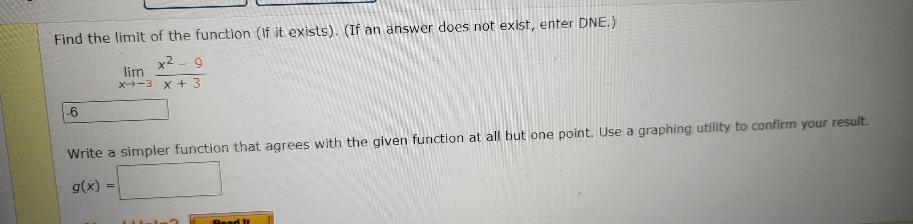 Solved Find the limit of the function (if it exists). (If an | Chegg.com