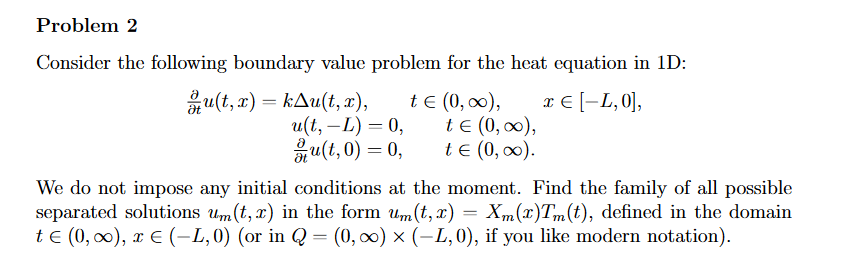 Solved Problem 2Consider the following boundary value | Chegg.com Solved Problem 2Consider the following boundary value | Chegg.com