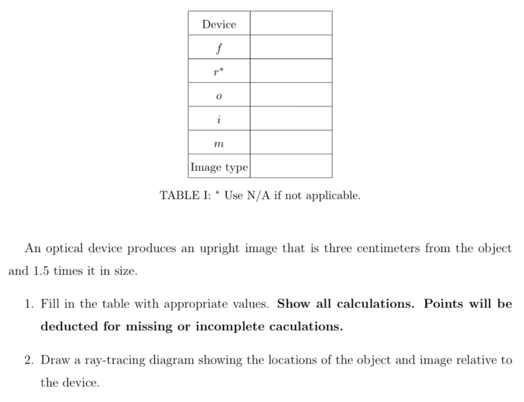 Solved Note: distance between OBJECT and IMAGE is 3cm and | Chegg.com