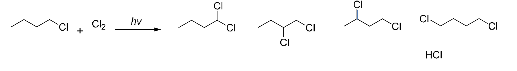 Solved Chlorination of 1-Chlorobutane Write the mechanism | Chegg.com