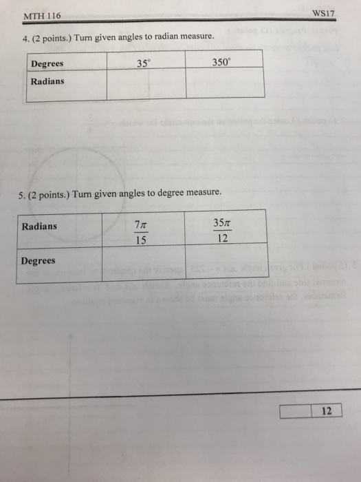 Solved WS17 MTH 116 Part II. Practice (12 points.) 1. (2 | Chegg.com