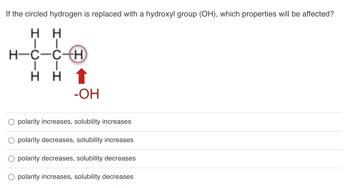 Solved If the circled hydrogen is replaced with a hydroxyl | Chegg.com