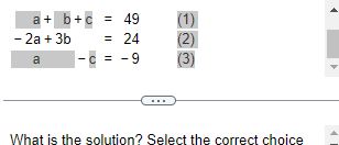Solved What is the solution? Select the correct choice | Chegg.com
