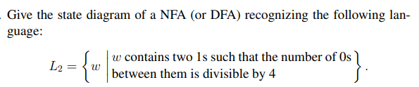 Solved Let Σ = {0, 1}Give the state diagram of an NFA (or | Chegg.com