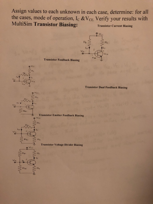 Solved Assign values to each unknown in each case, | Chegg.com
