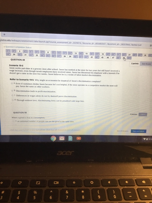 Solved kctcs.edu/webapps/assessiment/take/launch | Chegg.com