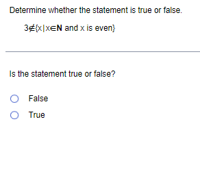 Solved Determine whether the statement is true or false. | Chegg.com