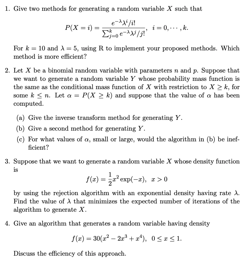 Please Code The Algorithm In R ﻿suppose That We 3514
