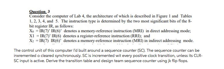 Question 3 Consider the computer of Lab 4, the | Chegg.com