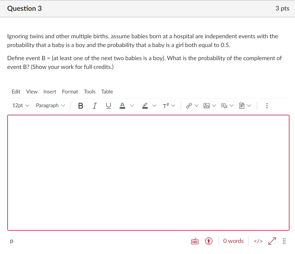 Solved Consider two events, A and B, for which we have the | Chegg.com