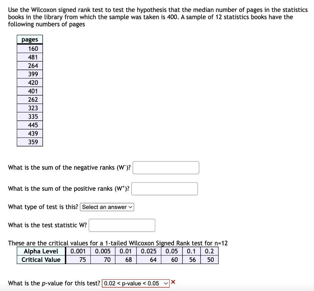 Solved Use The Wilcoxon Signed Rank Test To Test The 3762