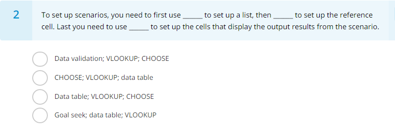 Solved 1 To return the value of the cell D8, the formula | Chegg.com