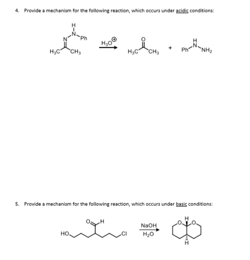 Solved 4. Provide a mechanism for the following reaction, | Chegg.com