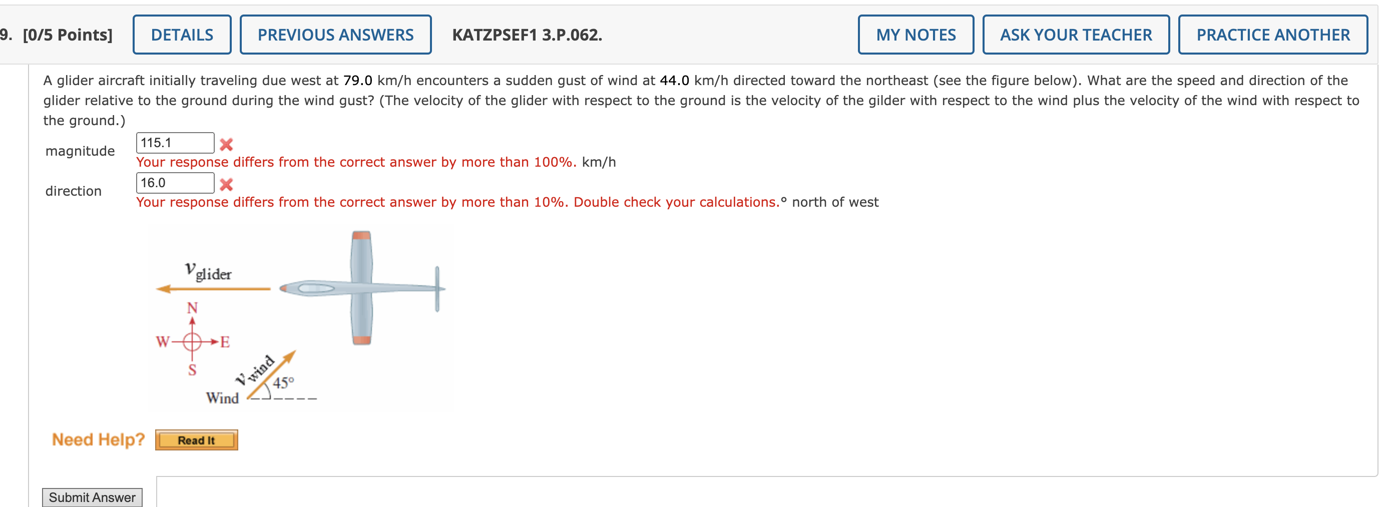 Solved the ground.) magnitude Your response differs from the | Chegg.com