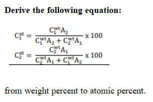 Solved Derive the following equation: Cat CYT AZ x 100 СА, + | Chegg.com