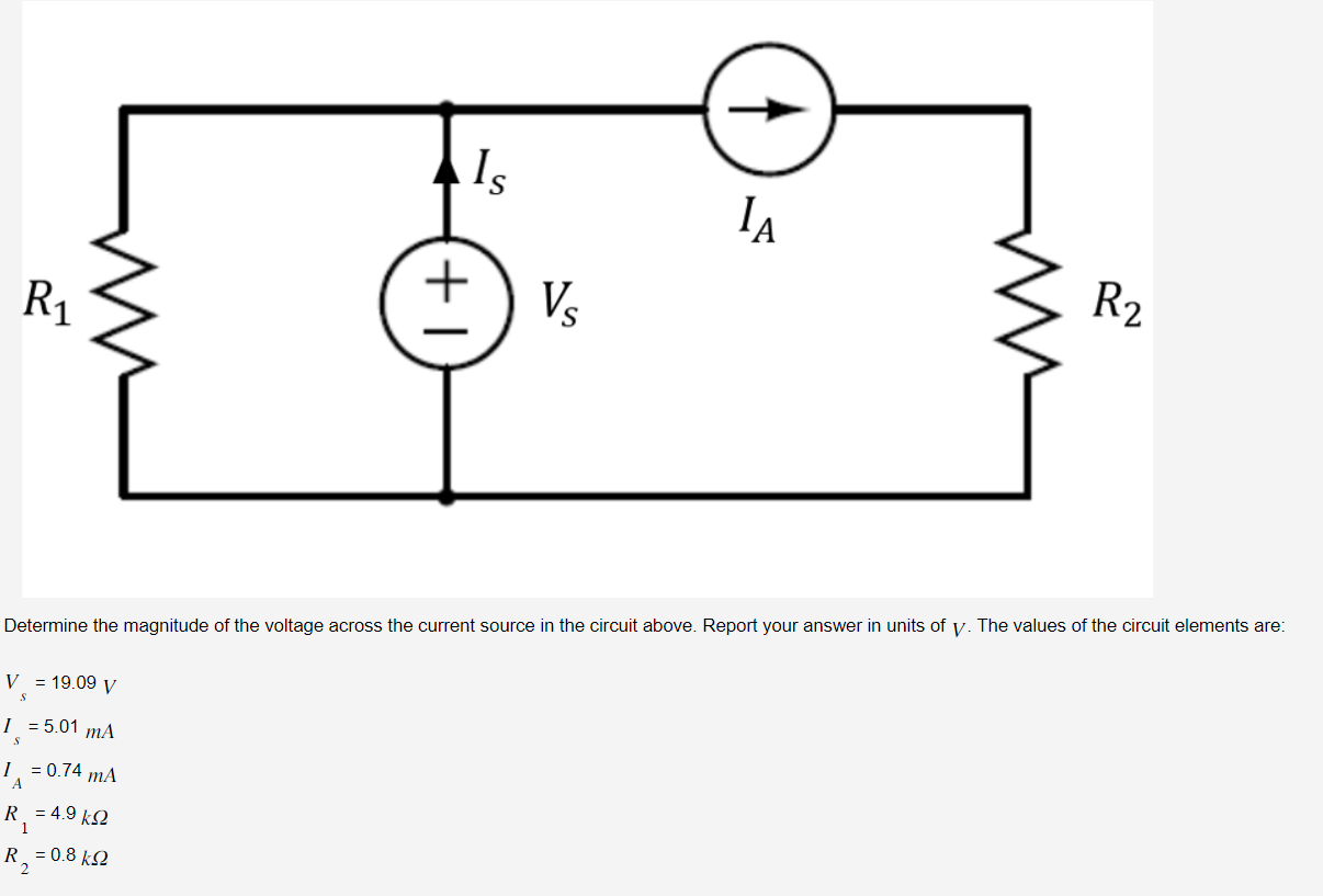 Solved Determine the magnitude of the voltage across the | Chegg.com