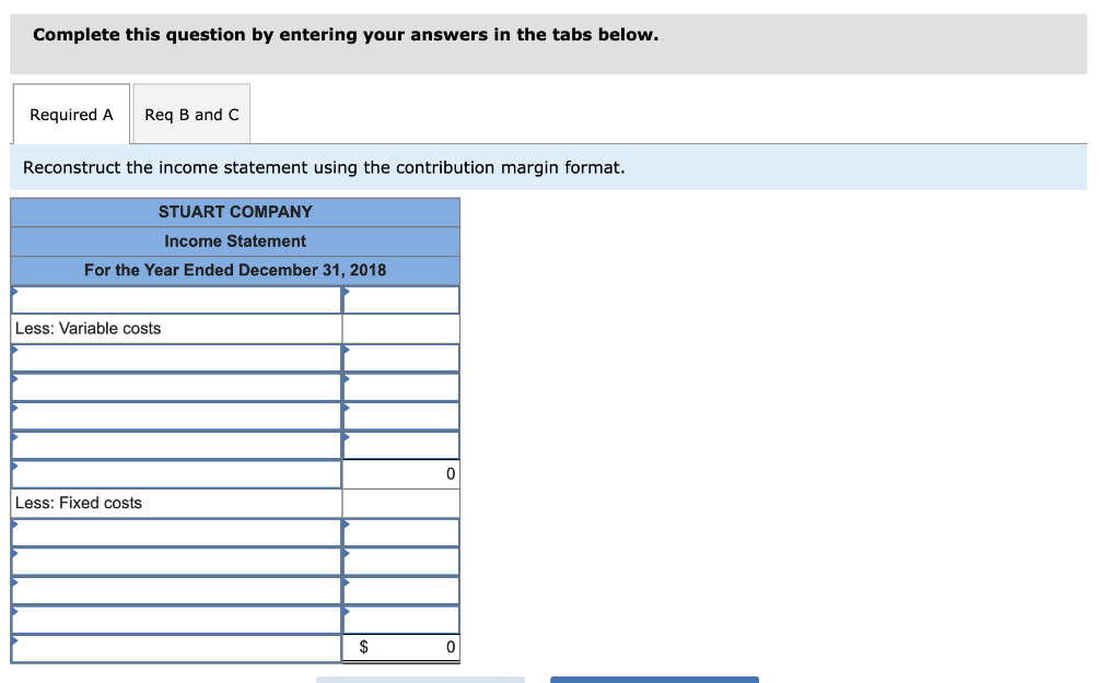 Solved Exercise 2-13A Using contribution margin format | Chegg.com