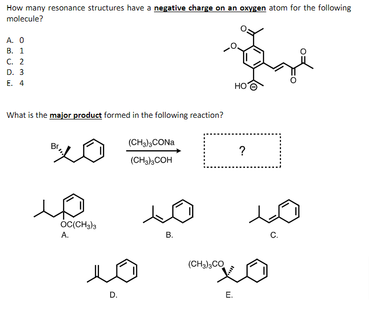 Solved How many resonance structures have a negative charge | Chegg.com