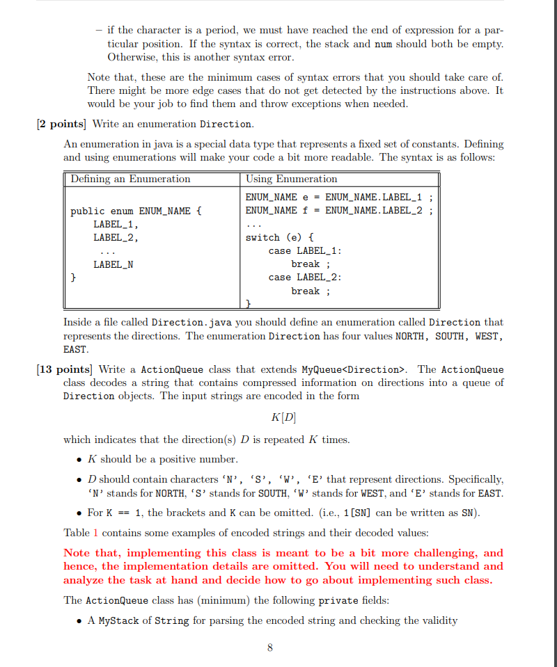 Solved Java coding due soon You are NOT allowed to import | Chegg.com