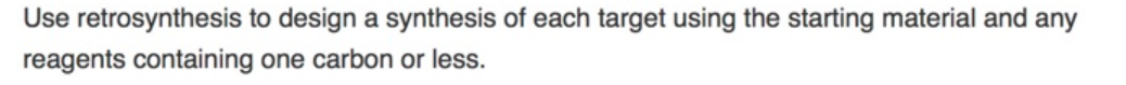 Solved Use retrosynthesis to design a synthesis of each | Chegg.com