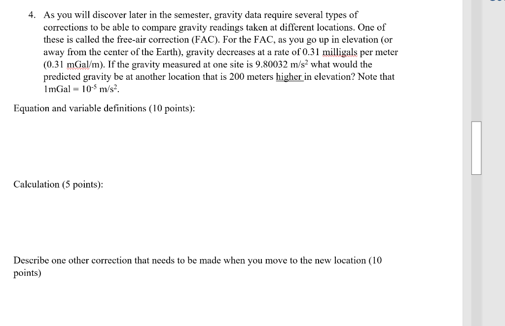 Solved 4. As you will discover later in the semester, | Chegg.com