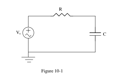 Solved 2. a) For the series RC circuit shown in Figure 10-1, | Chegg.com