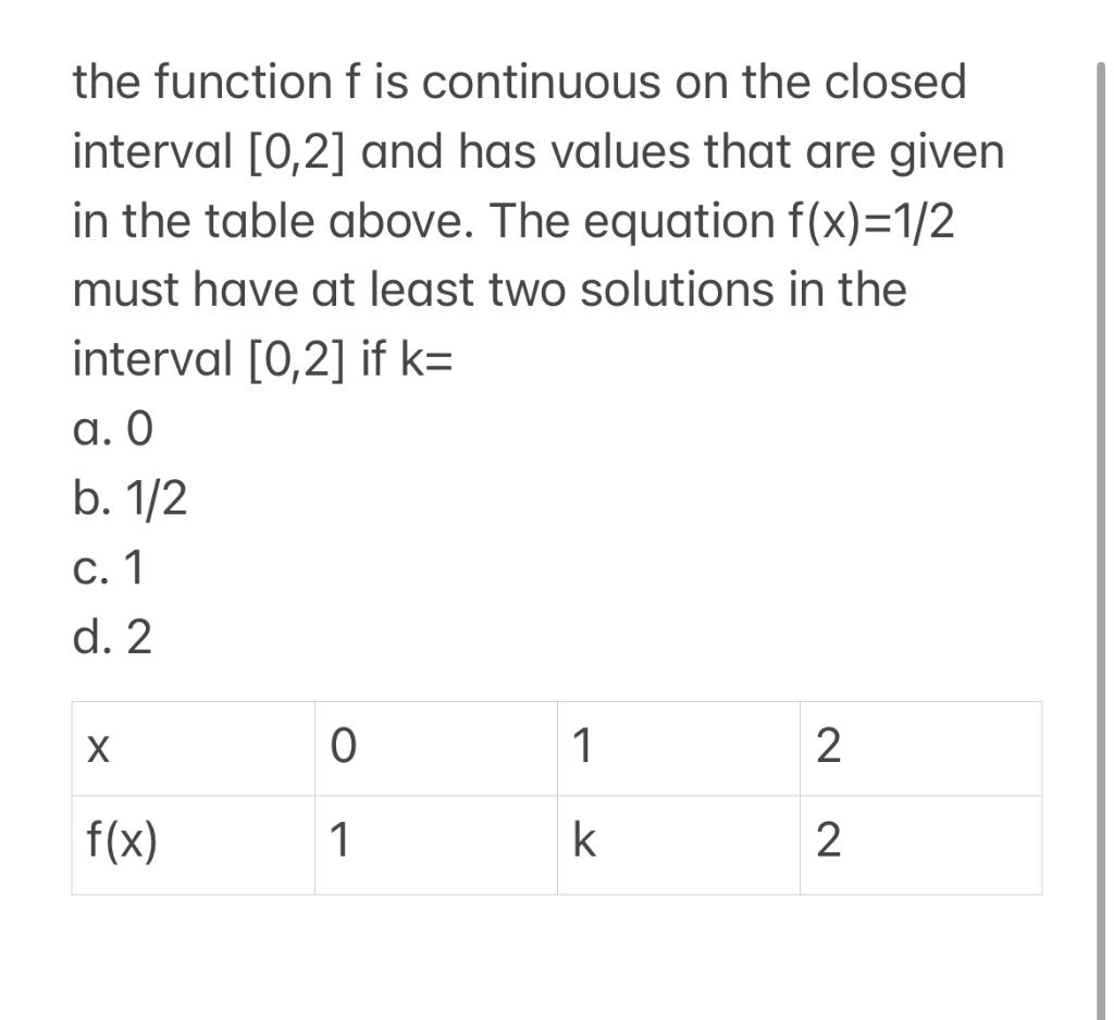 Solved the function f is continuous on the closed interval | Chegg.com