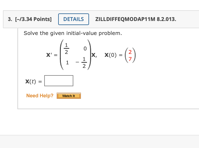 Solved Solve the given initial-value problem. | Chegg.com