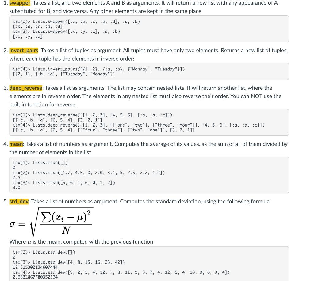 Solved Write An Elixir Script That Contains A Module Called