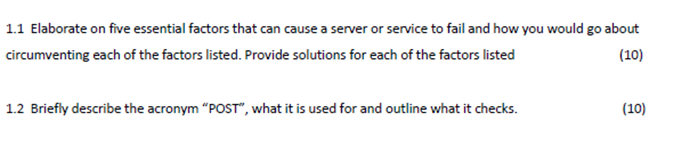 Solved 1.1 Elaborate on five essential factors that can | Chegg.com