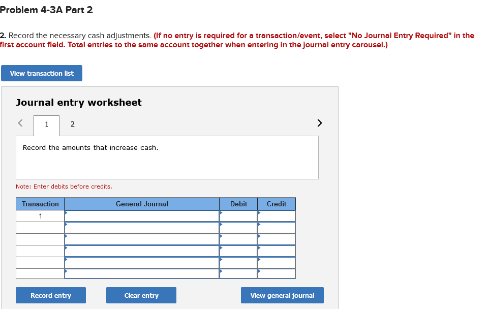Solved Problem 4-3A Prepare the bank reconciliation and | Chegg.com